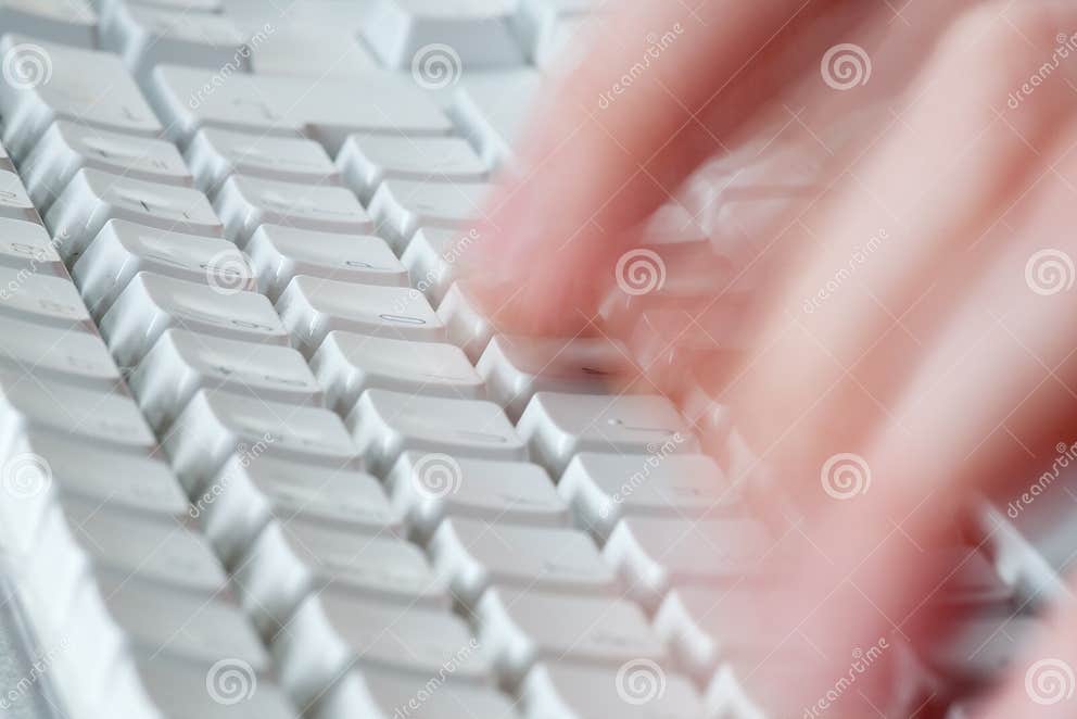 Fast typing stock image. Image of hand, employee, occupation - 7667301