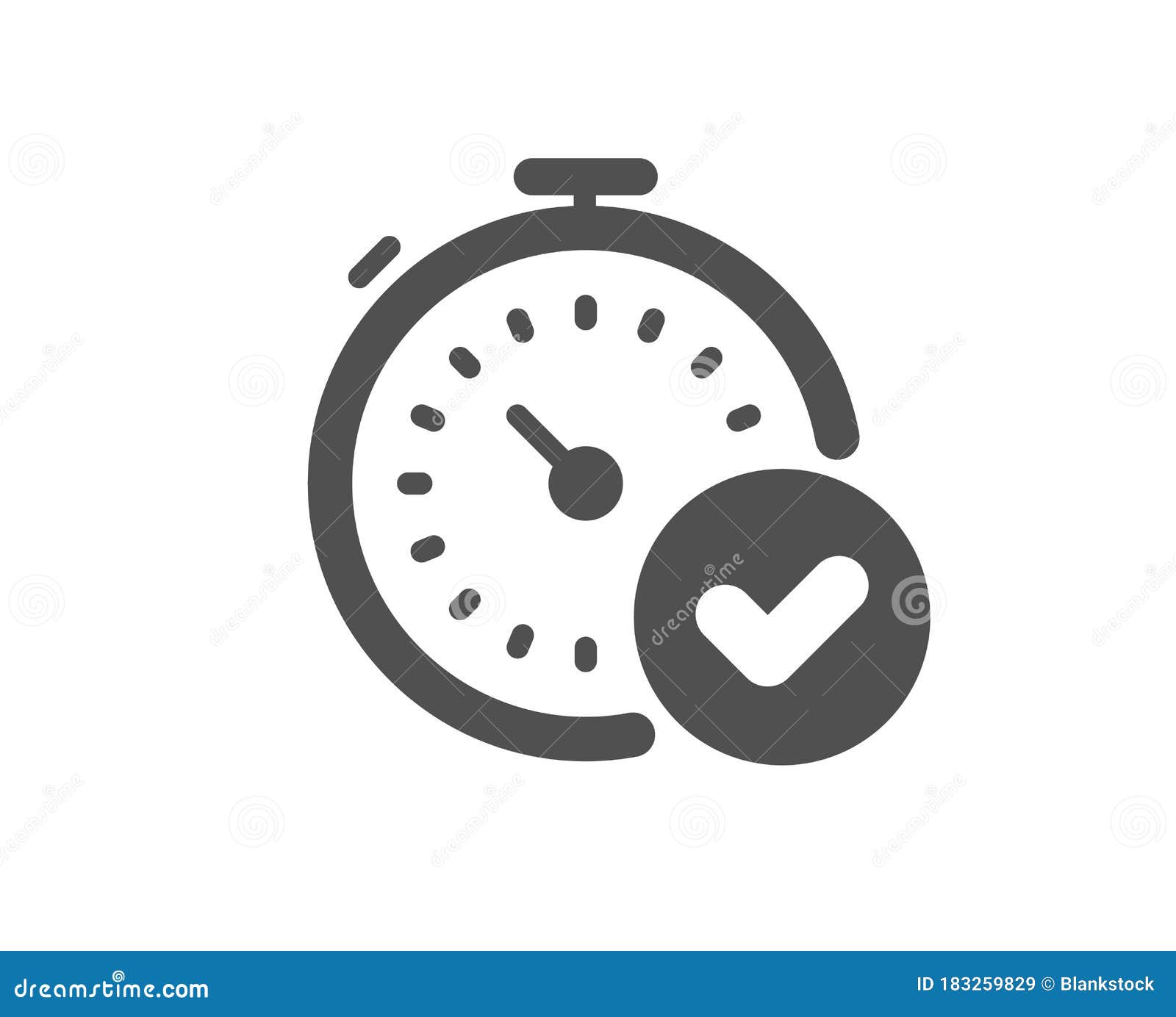 Fast Verification Icon. Approved Timer Sign. Vector Stock Vector ...