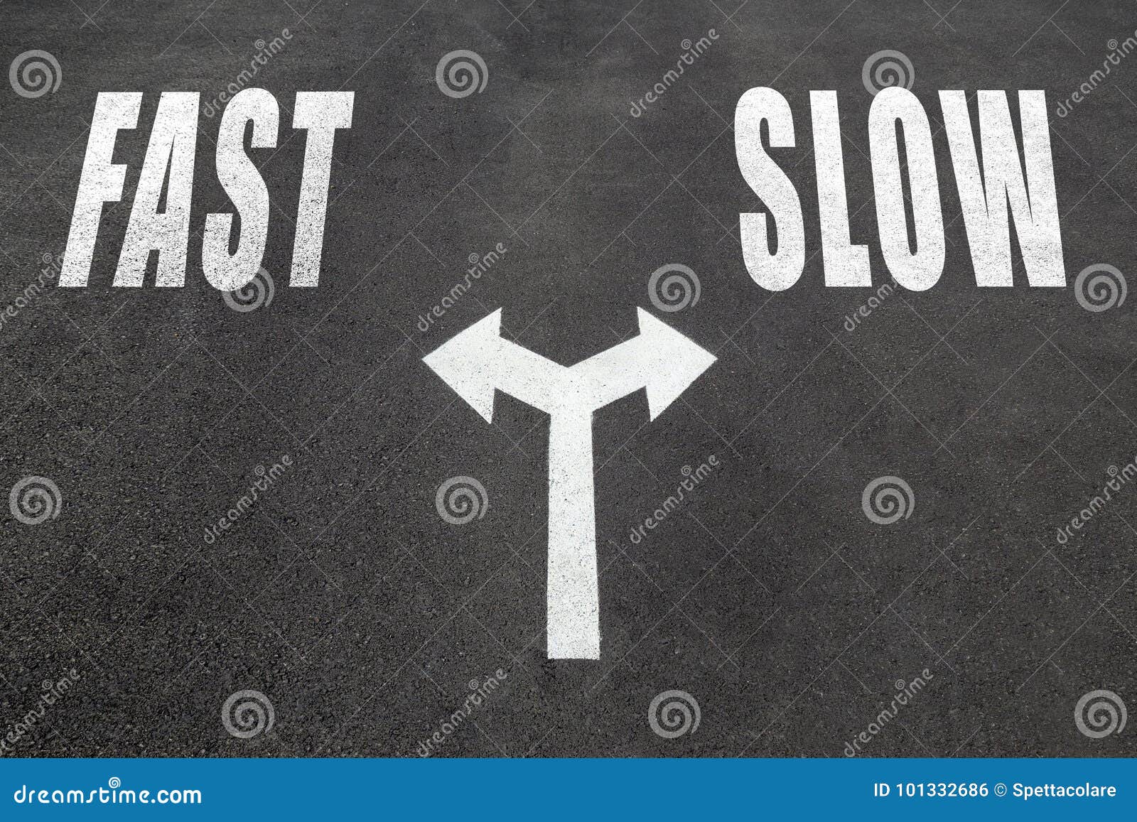 Fast Vs Slow Choice Concept Stock Photo - Image of hope, decision ...