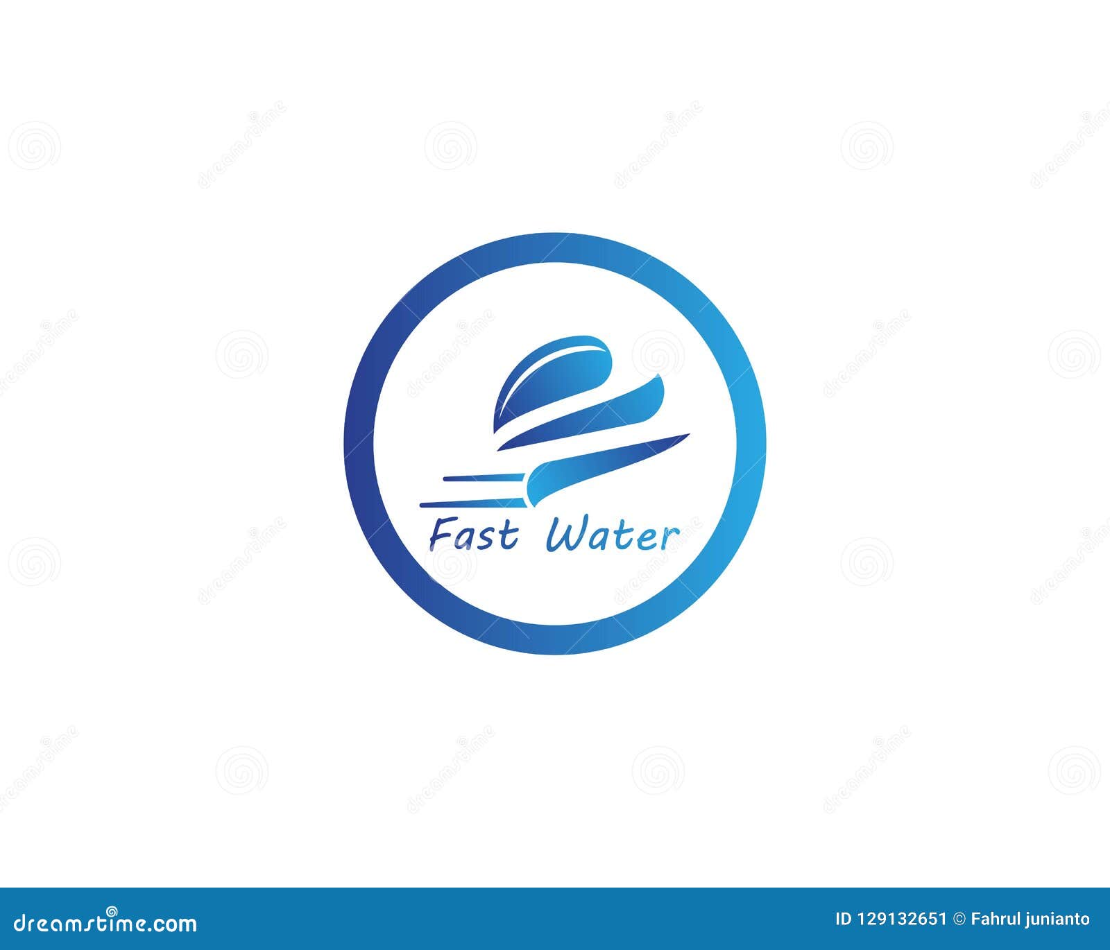 Fast Water Icon Logo Vector Template Stock Vector - Illustration of ...