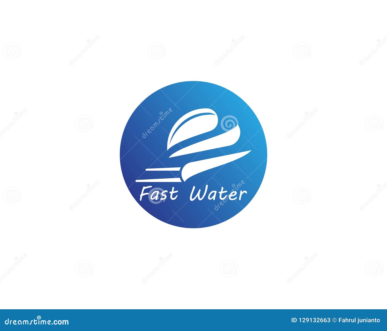 Fast Water Icon Logo Vector Template Stock Vector - Illustration of ...