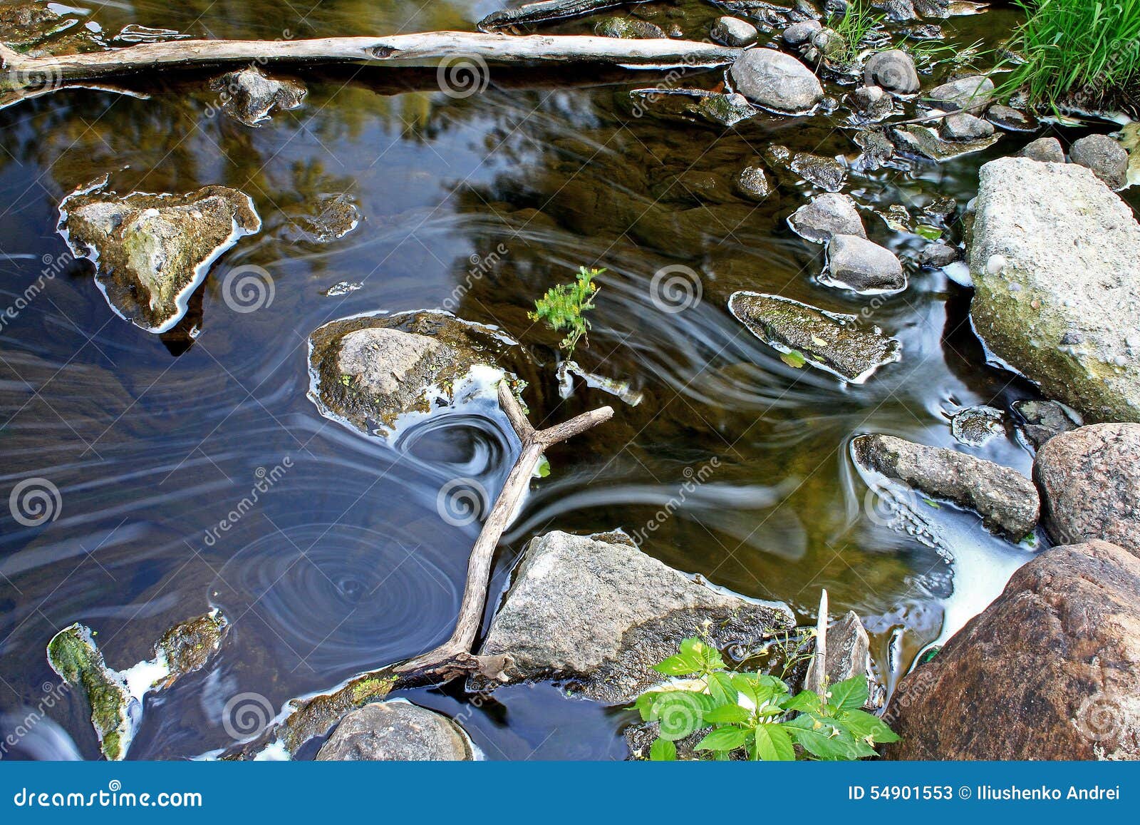 Fast water stream stock image. Image of water, ancient - 54901553