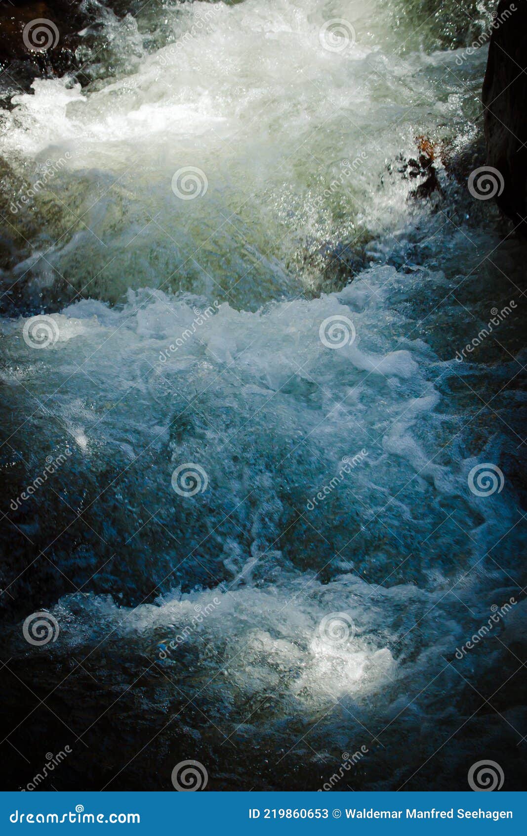 Fast Water Stream texture. stock image. Image of front - 219860653