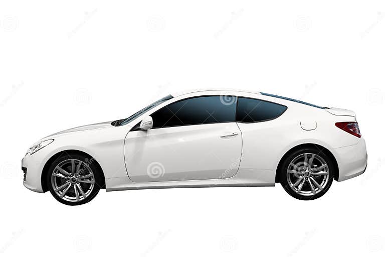 Fast white car isolated stock photo. Image of luxury - 21682494