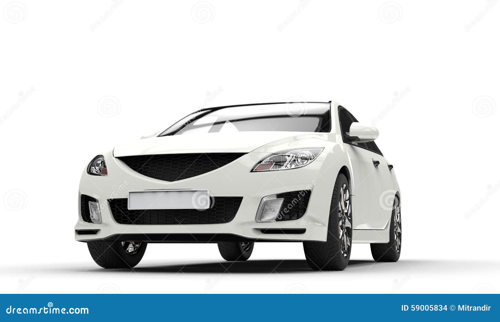 Fast White Car stock illustration. Illustration of background - 59005834