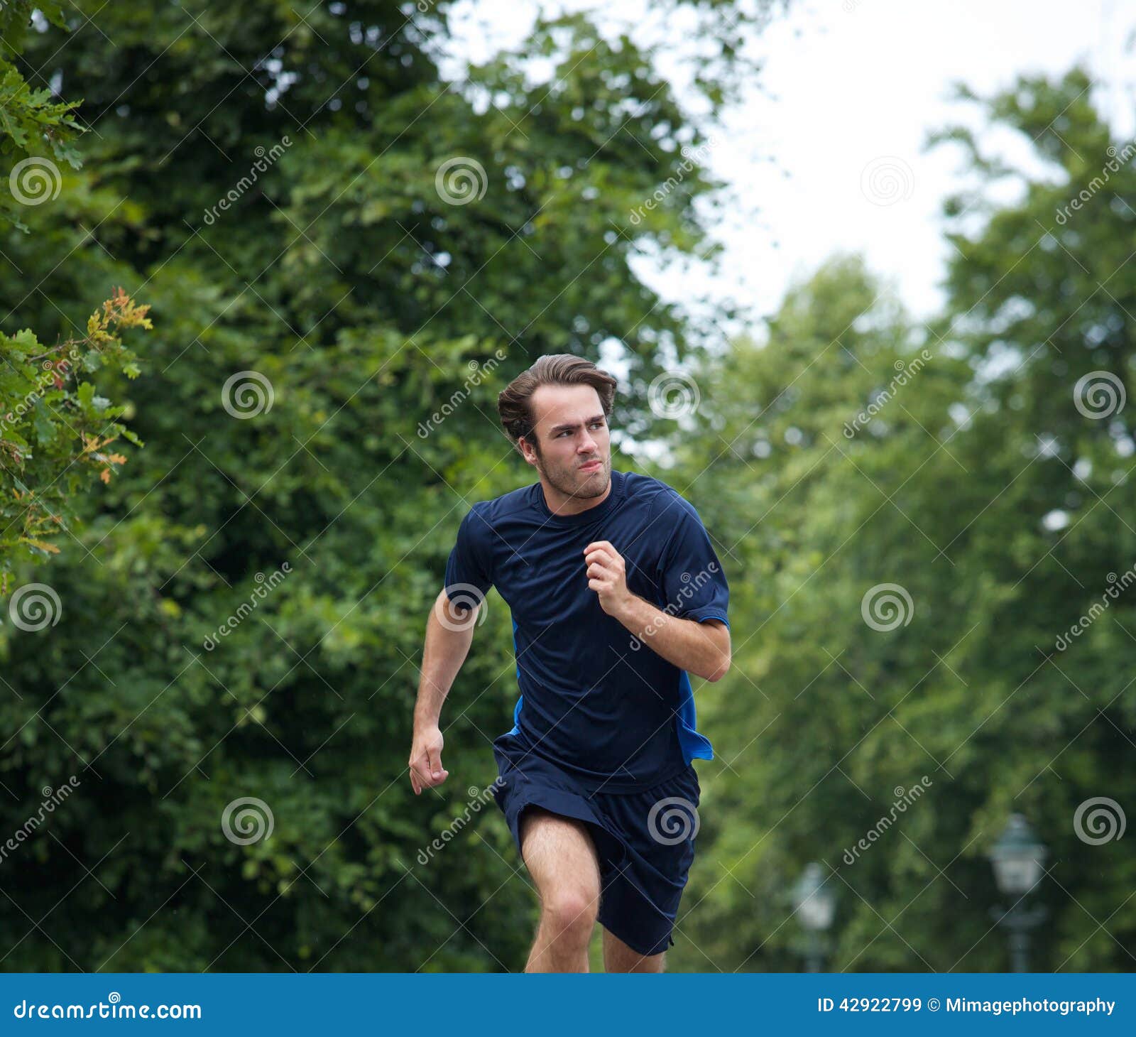 Fast young man stock image. Image of nature, exercise - 42922799