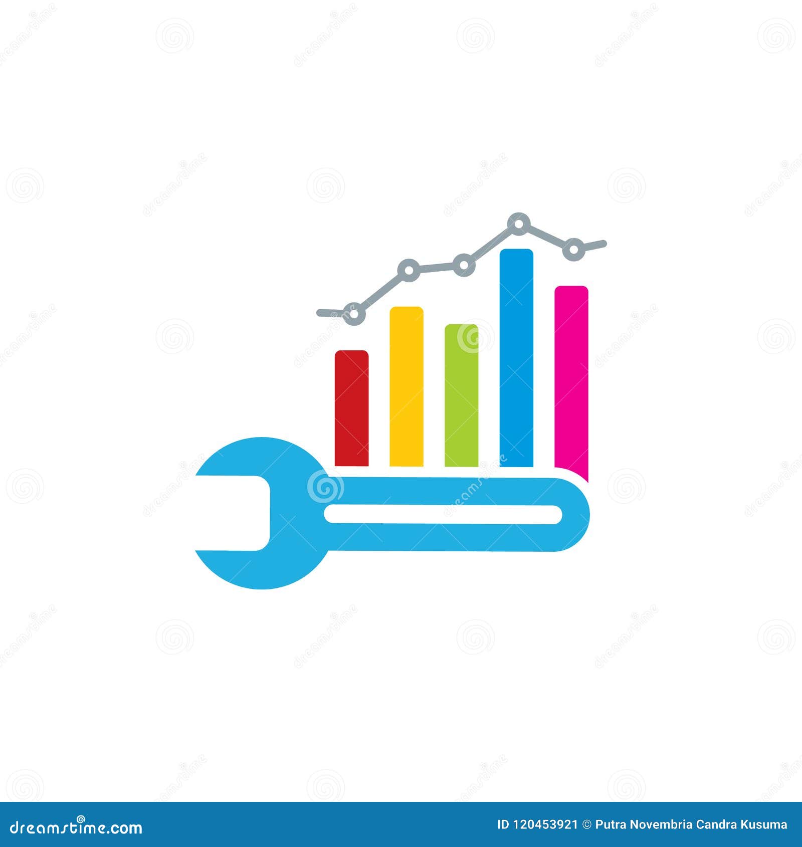 Fasta Analytiska Logo Icon Design Vektor Illustrationer - Illustration ...