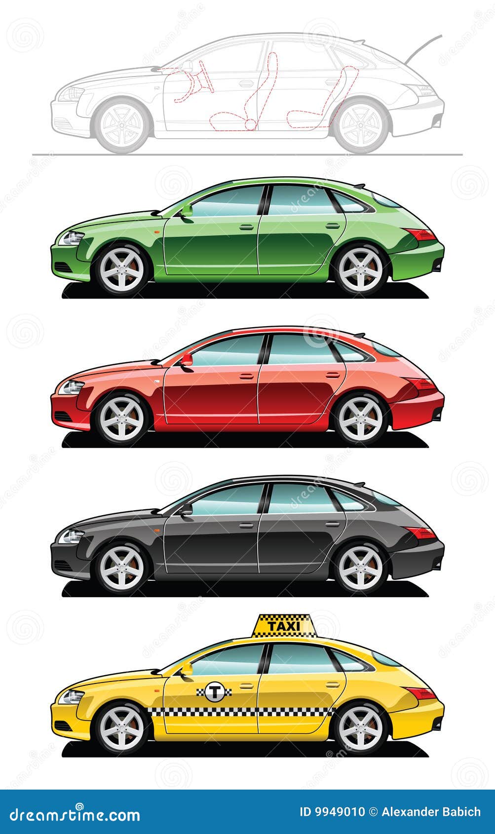 Cars Fastback Synthwave Design With A White Background Cinematic ...