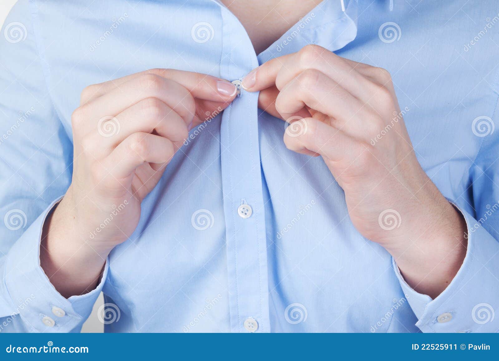 Fasten shirt stock image. Image of adjusting, shirt, female - 22525911