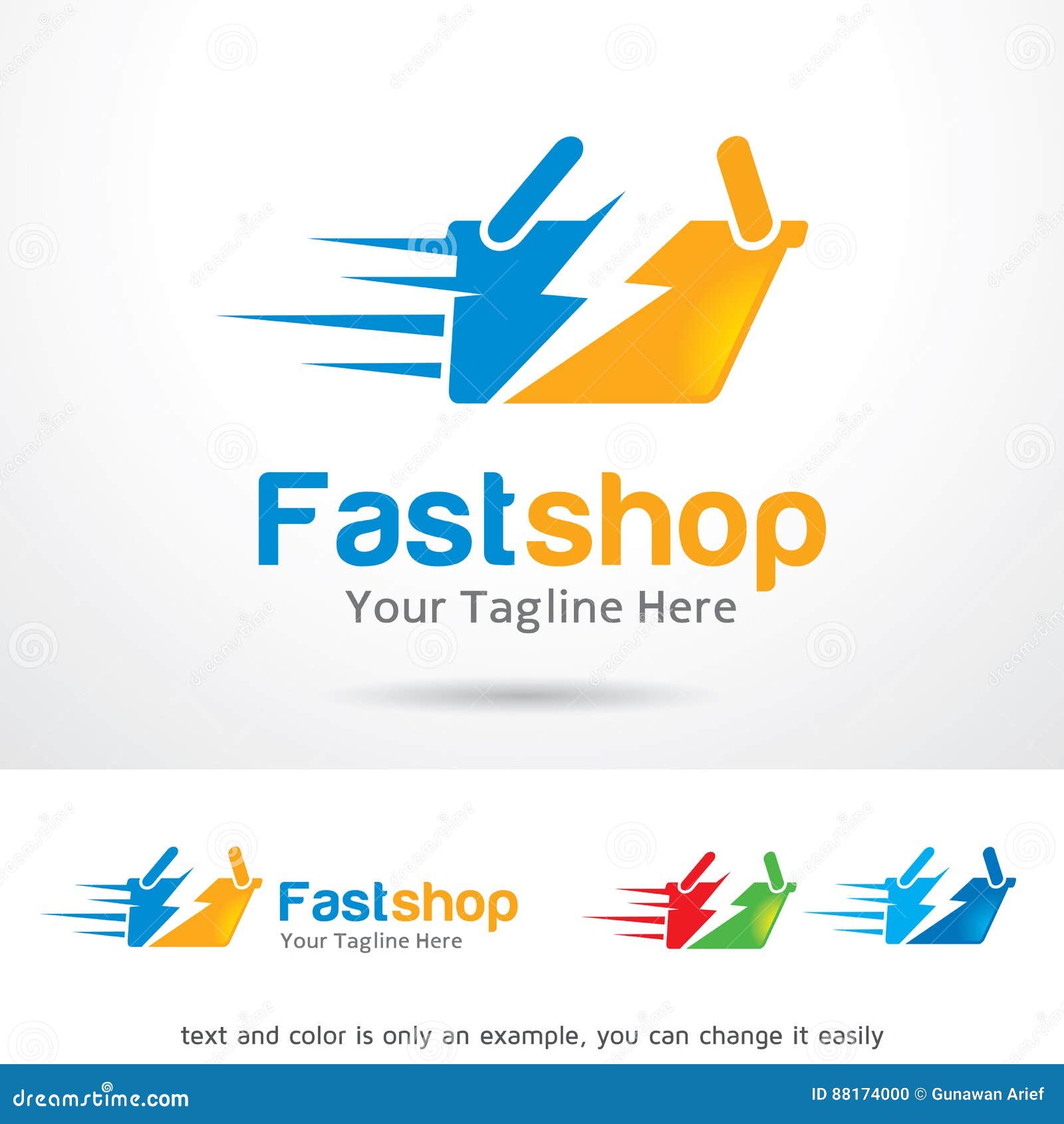 Fasten Shop Logo Template Design Vector Vektor Abbildung - Illustration ...