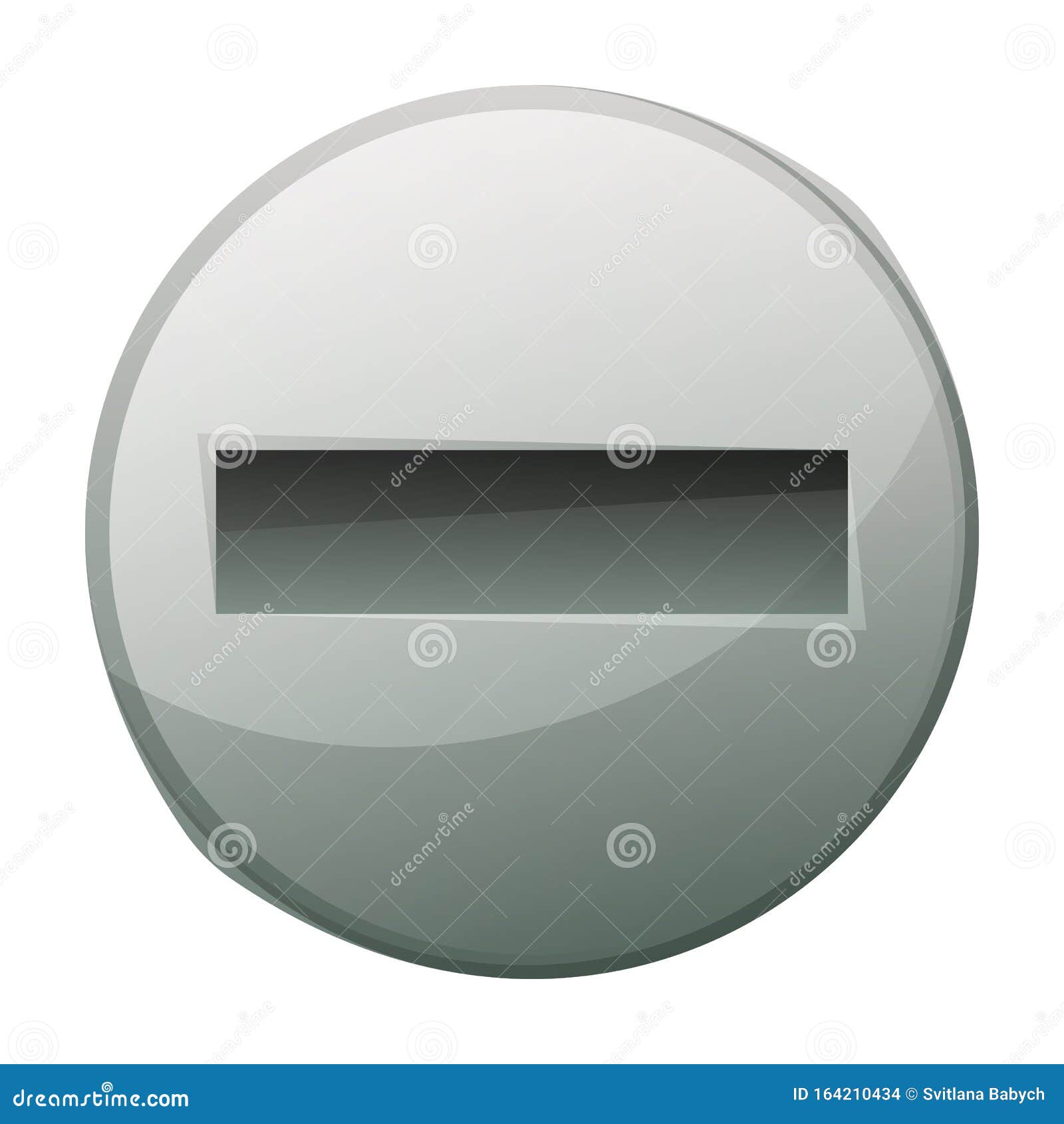 Fastener Head Vector Icon.Cartoon Vector Icon Isolated on White ...