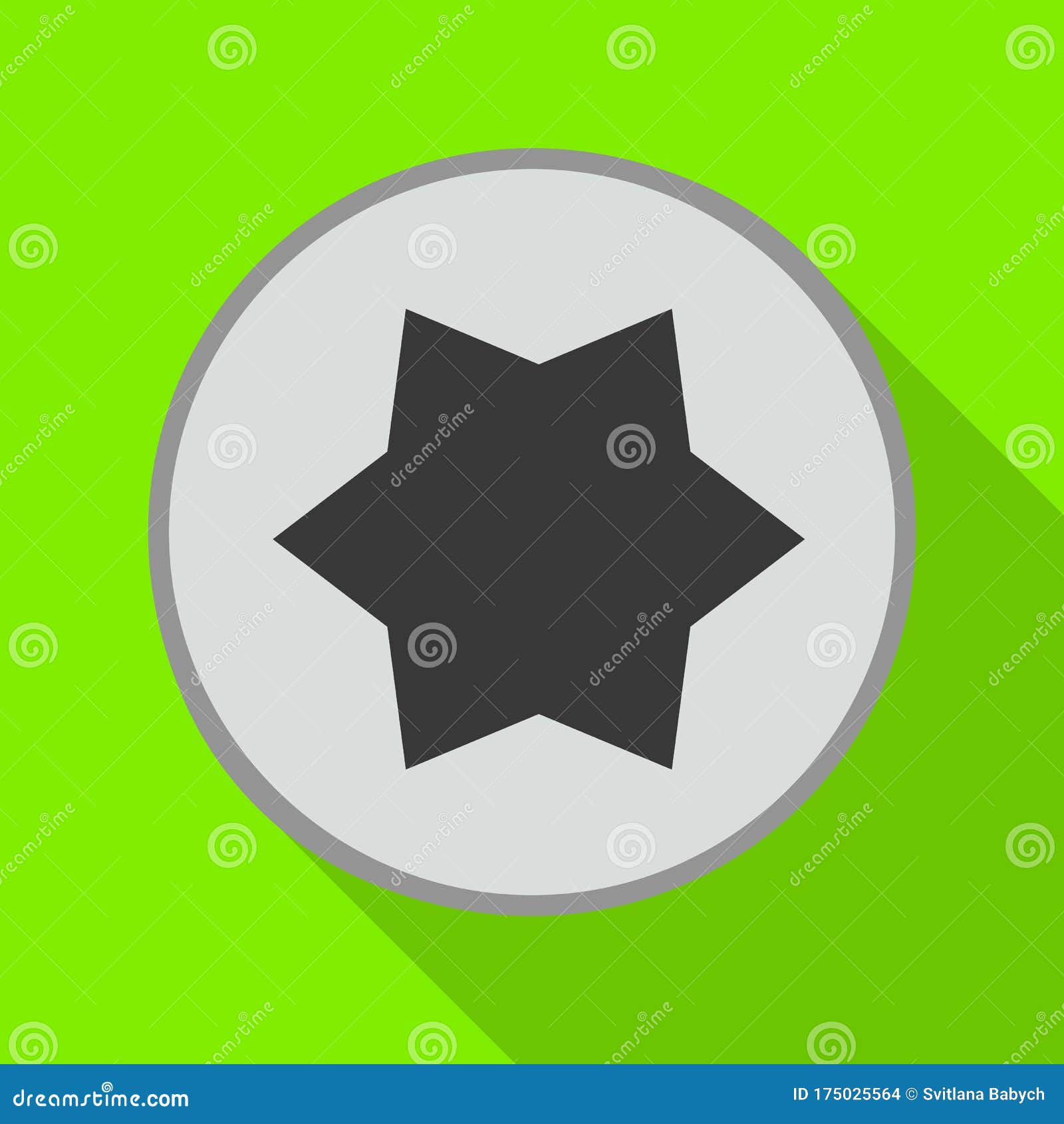 Fastener Head Vector Icon.Flat Vector Icon Isolated on White Background ...