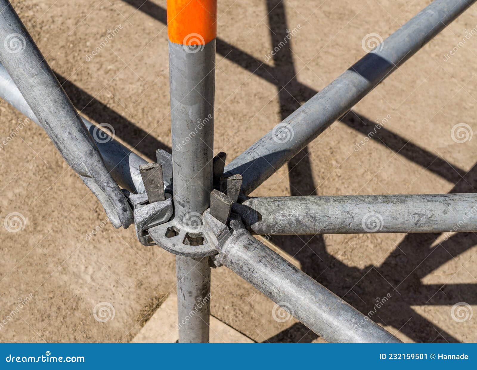 Fasteners of Metal Structure Stock Image - Image of connection, steel ...