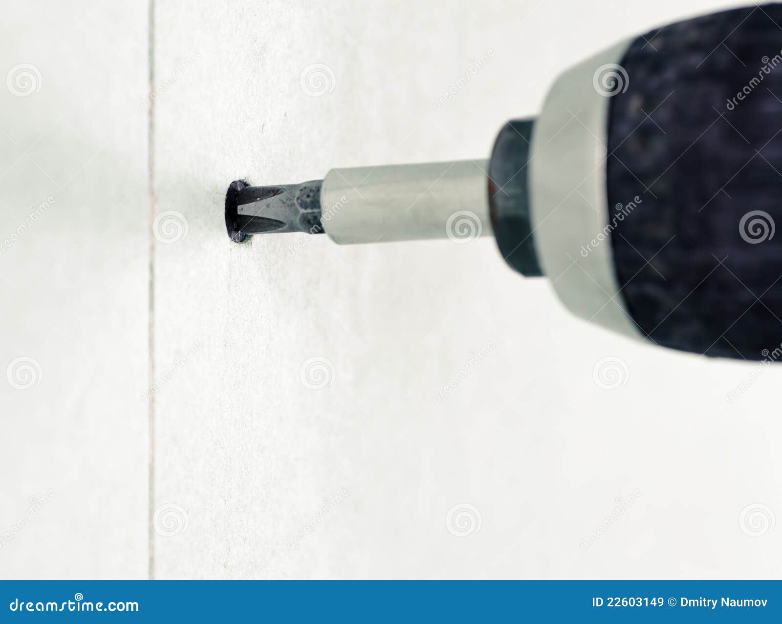 Fastening Drywall stock image. Image of contemporary - 22603149