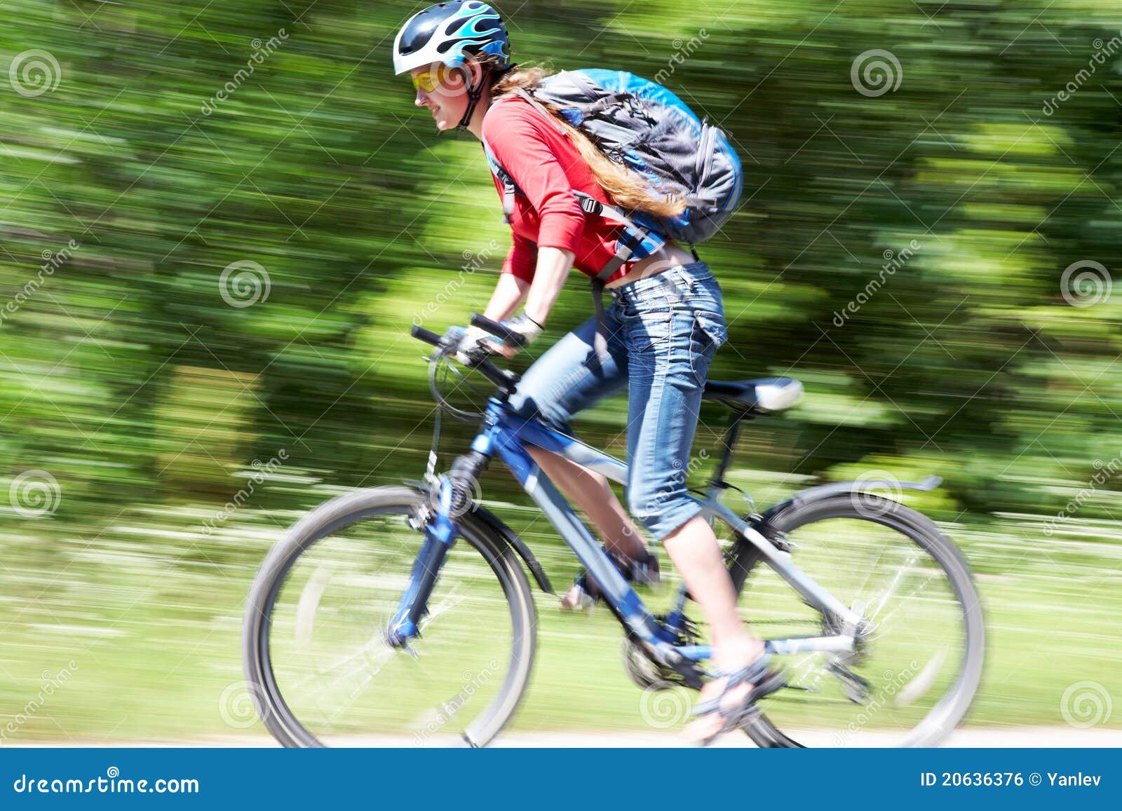 Faster cyclist stock photo. Image of blur, adult, active - 20636376