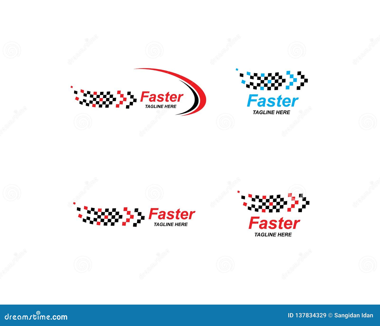Faster Logo Icon of Automotive Racing Concept Stock Vector ...