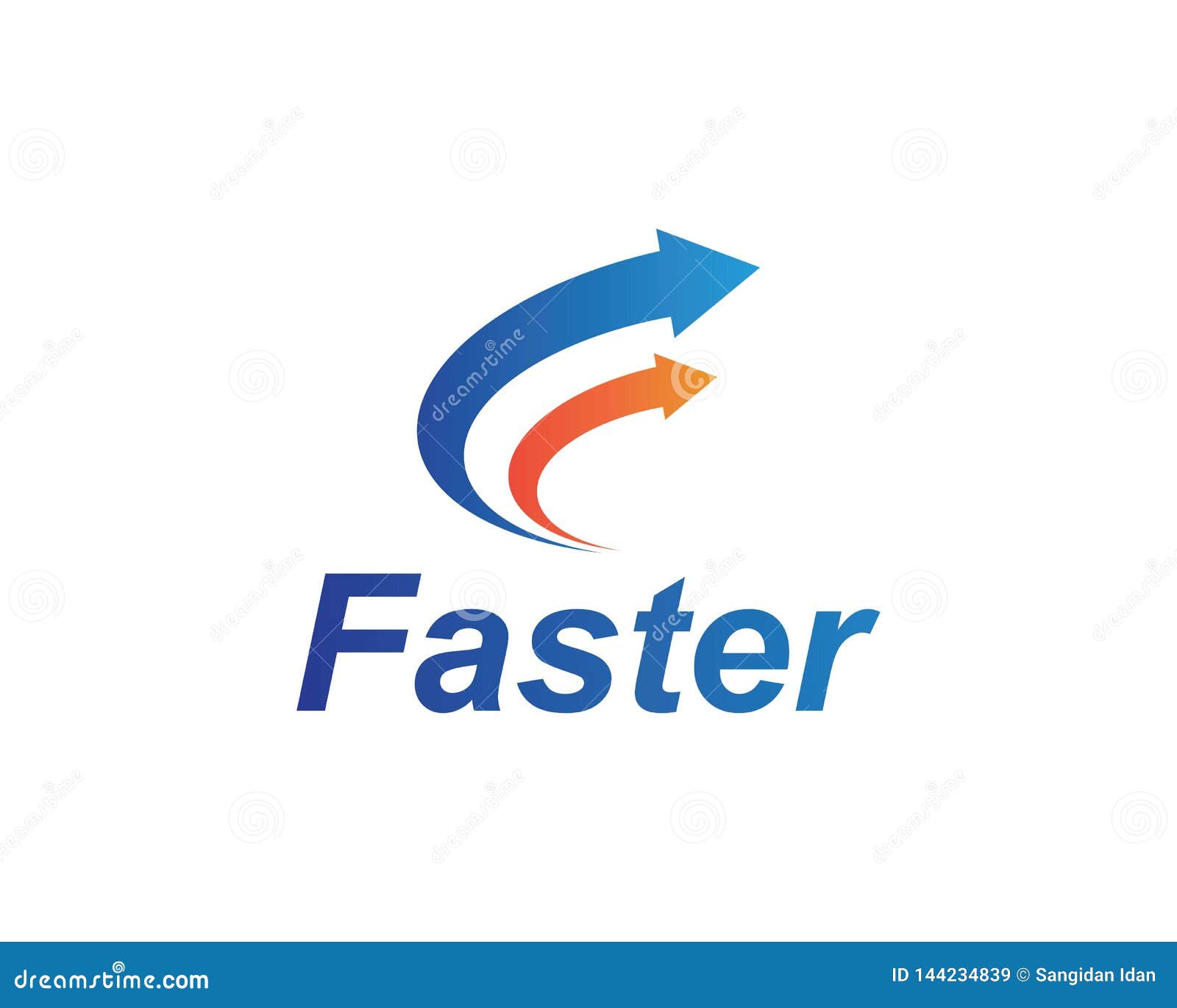 Faster Logo Icon of Automotive Racing Concept Stock Vector ...