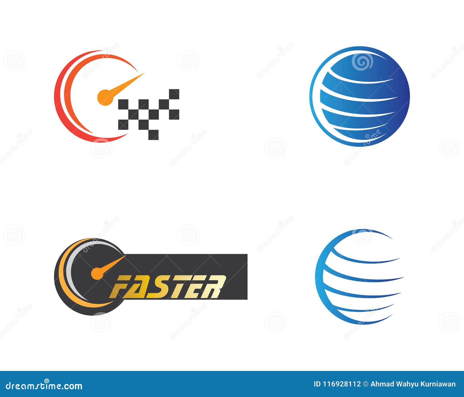 Faster Logo Template stock vector. Illustration of growth - 116928112