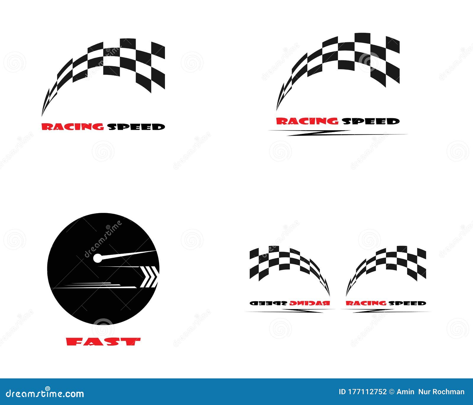 Faster Logo Template Vector Stock Illustration - Illustration of ...