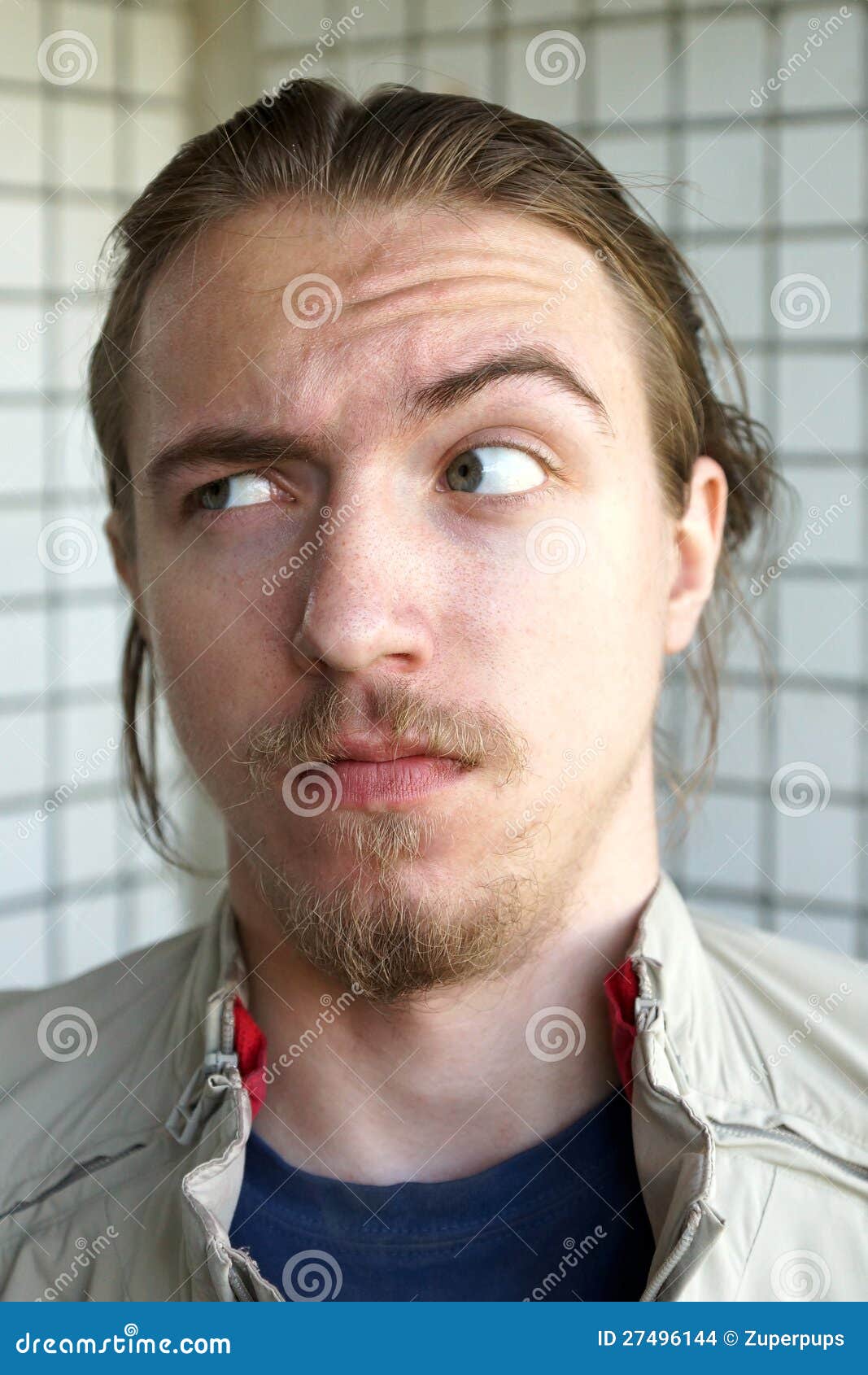 Fastidious young man stock photo. Image of closeup, person - 27496144