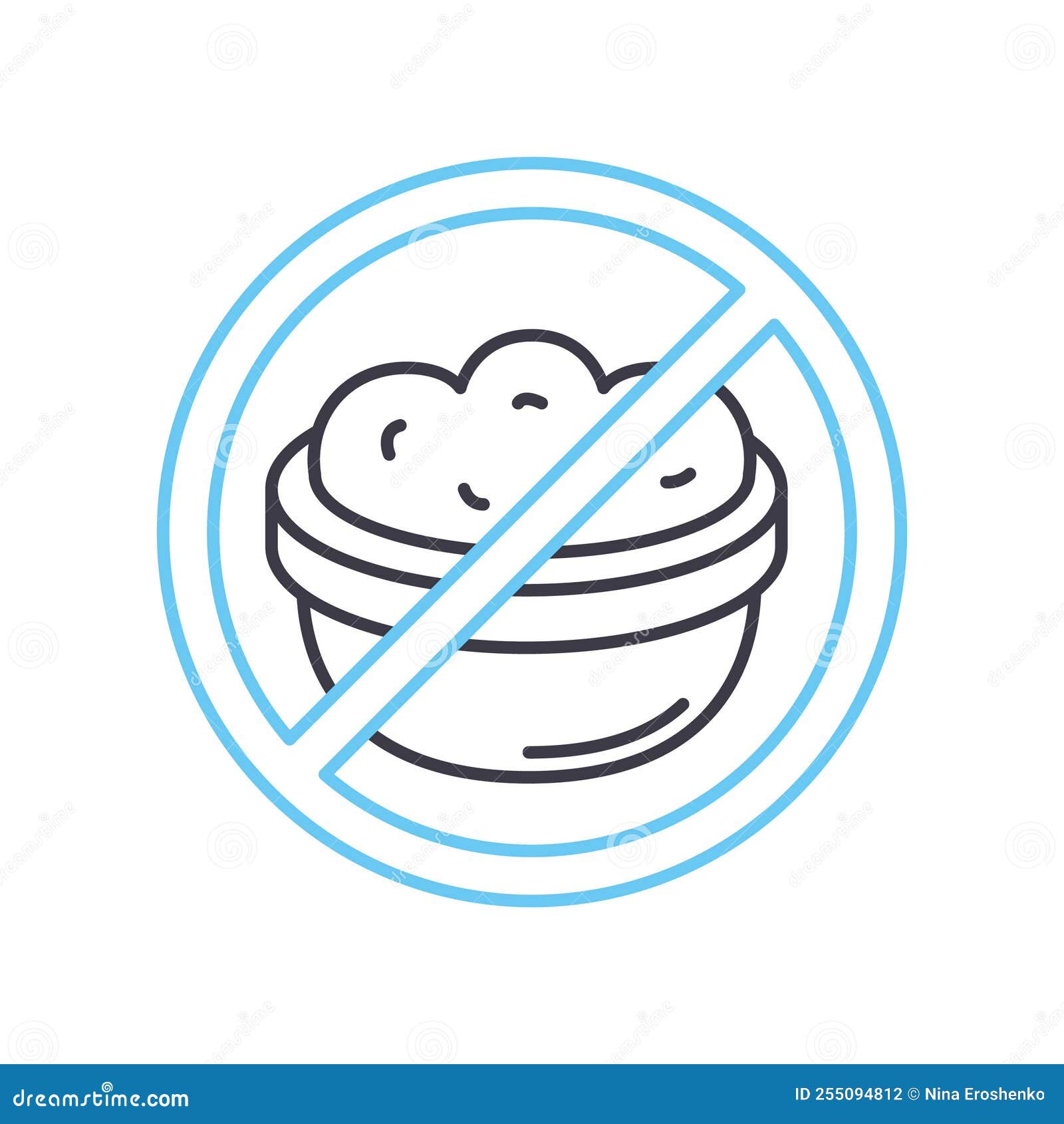 Fasting Line Icon, Outline Symbol, Vector Illustration, Concept Sign ...