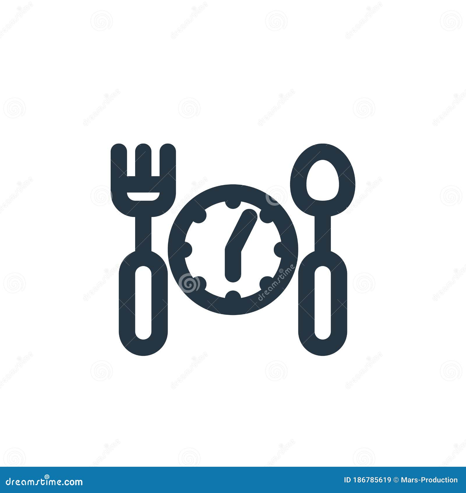 Fasting Vector Icon. Fasting Editable Stroke. Fasting Linear Symbol for ...