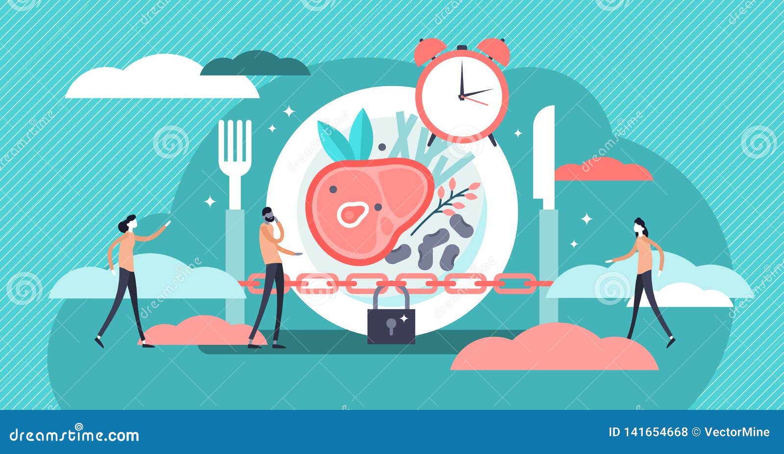 Intermittent Fasting Clock Cartoon Vector | CartoonDealer.com #174779881 Intermittent Fasting Clock Cartoon Vector | CartoonDealer.com #174779881