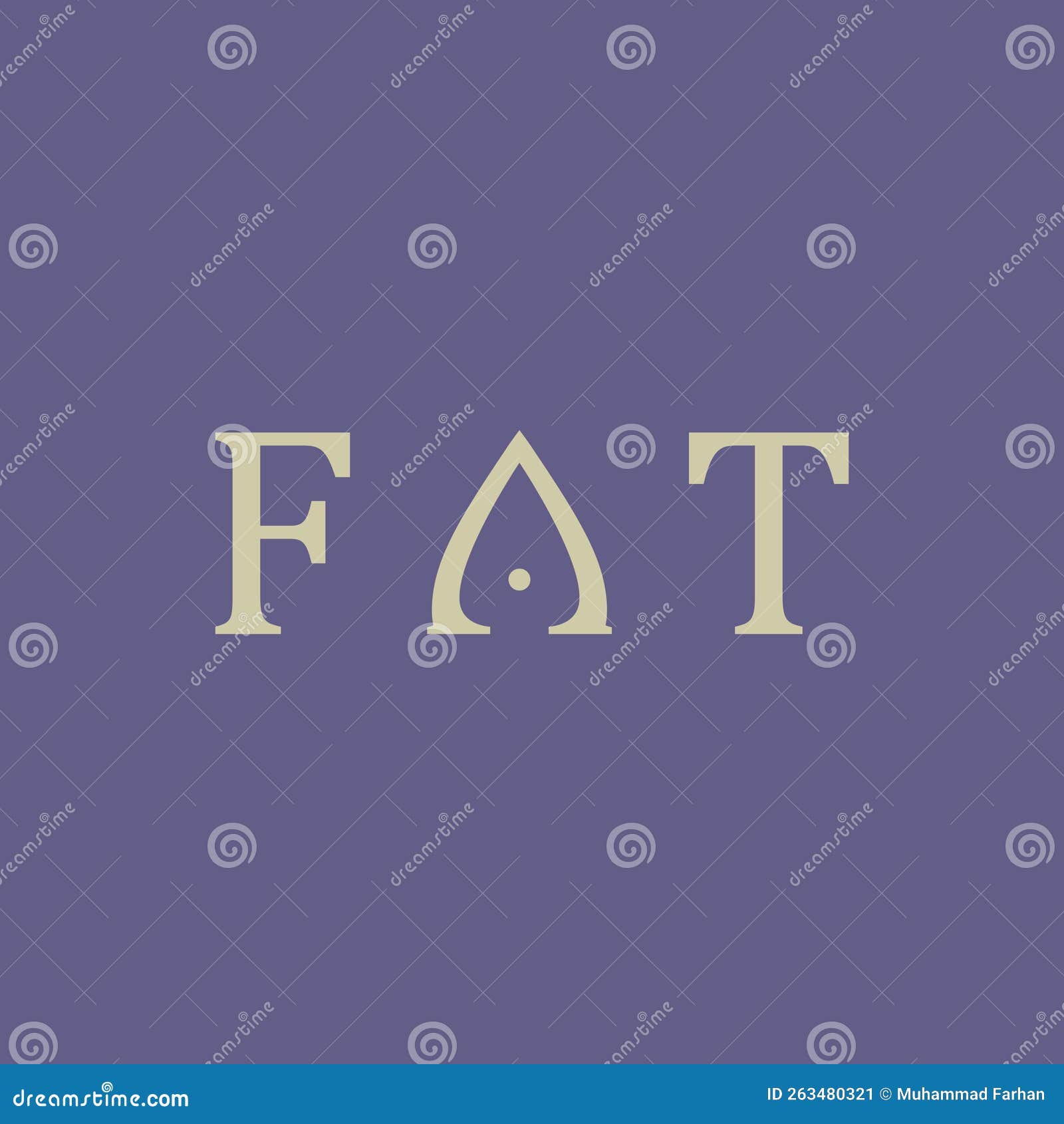 Fat Word Logo, Wordmark Logo Stock Vector - Illustration of logo ...