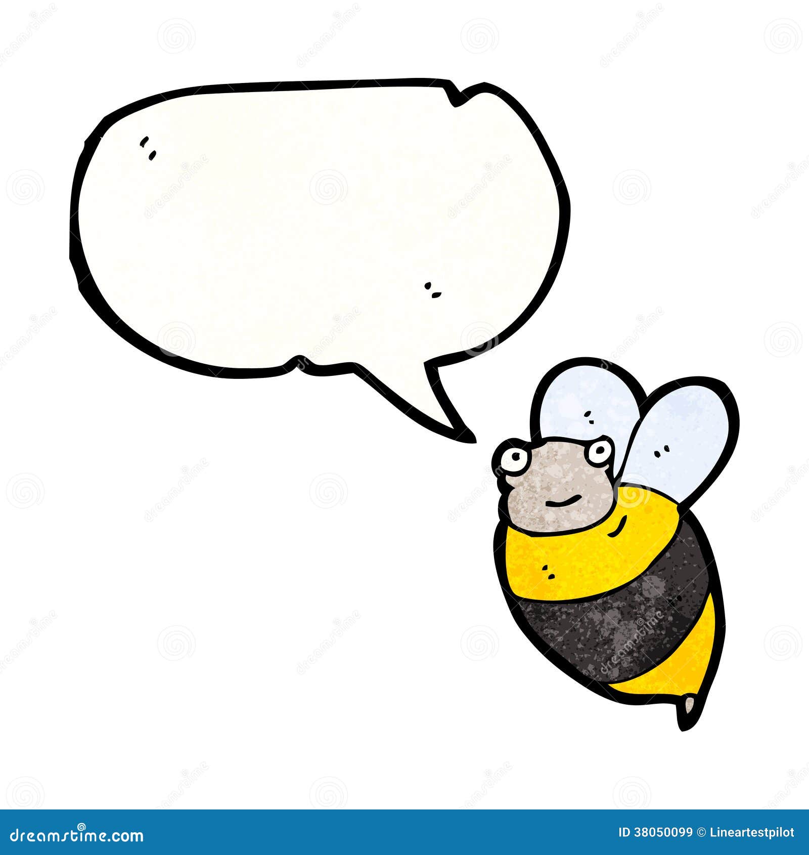 Fat bee cartoon stock vector. Illustration of retro, traditional - 38050099