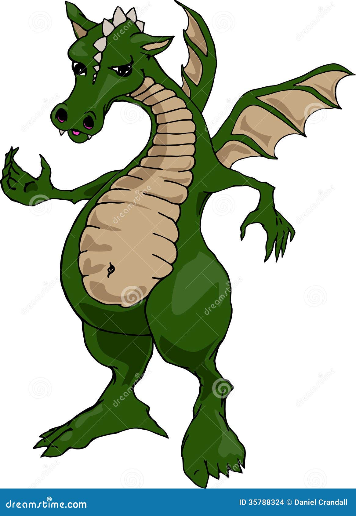 Happy Beer Belly Dragon stock illustration. Illustration of strong ...