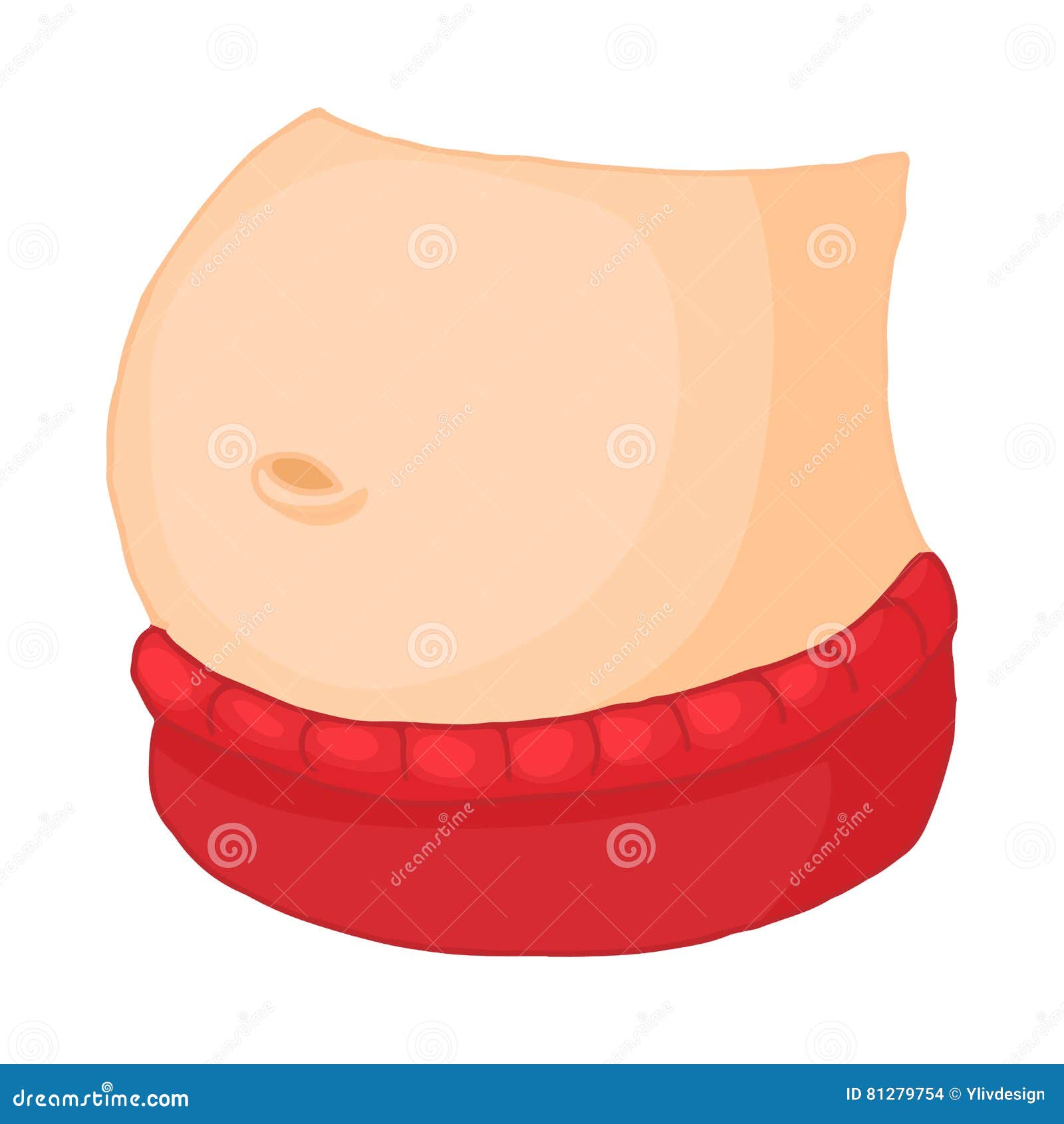 Fat Belly Icon in Cartoon Style Stock Vector - Illustration of adult ...