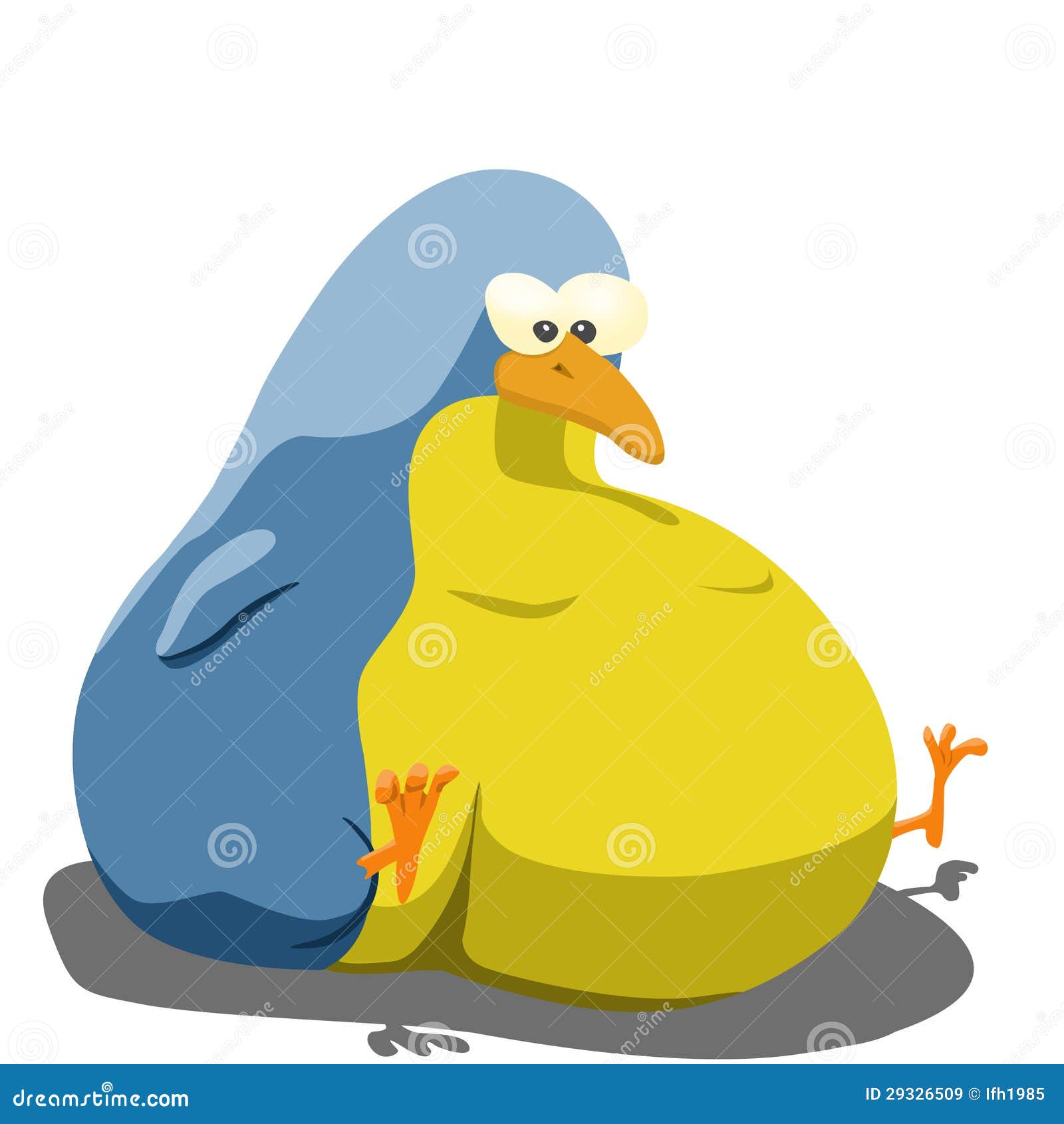 Fat bird stock illustration. Illustration of bizarre - 29326509