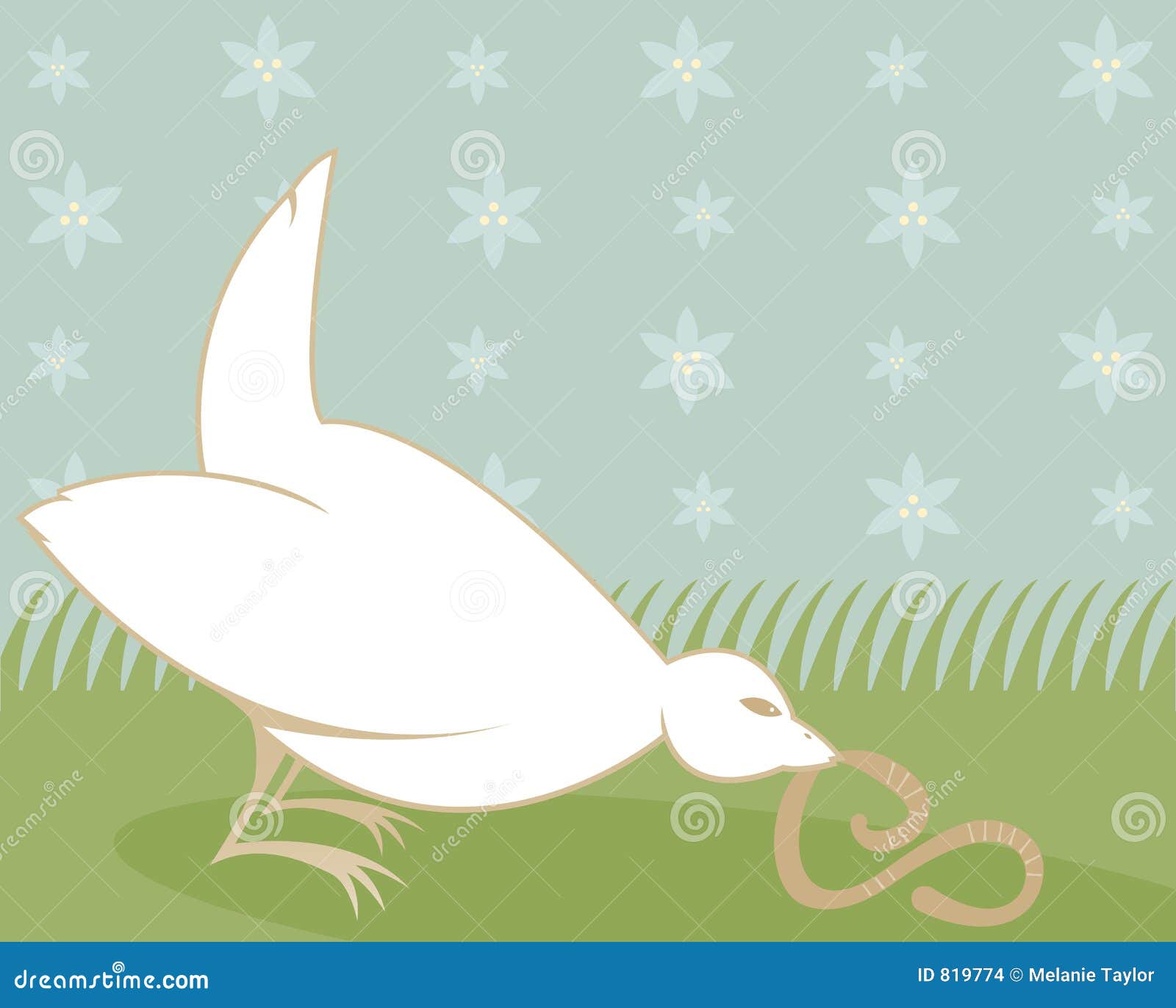Fat Birds Eat Worms Stock Vector Illustration Of Pattern 819774