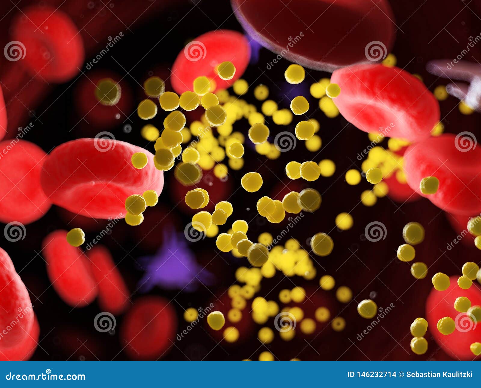 Fat in the blood flow stock illustration. Illustration of cell - 146232714