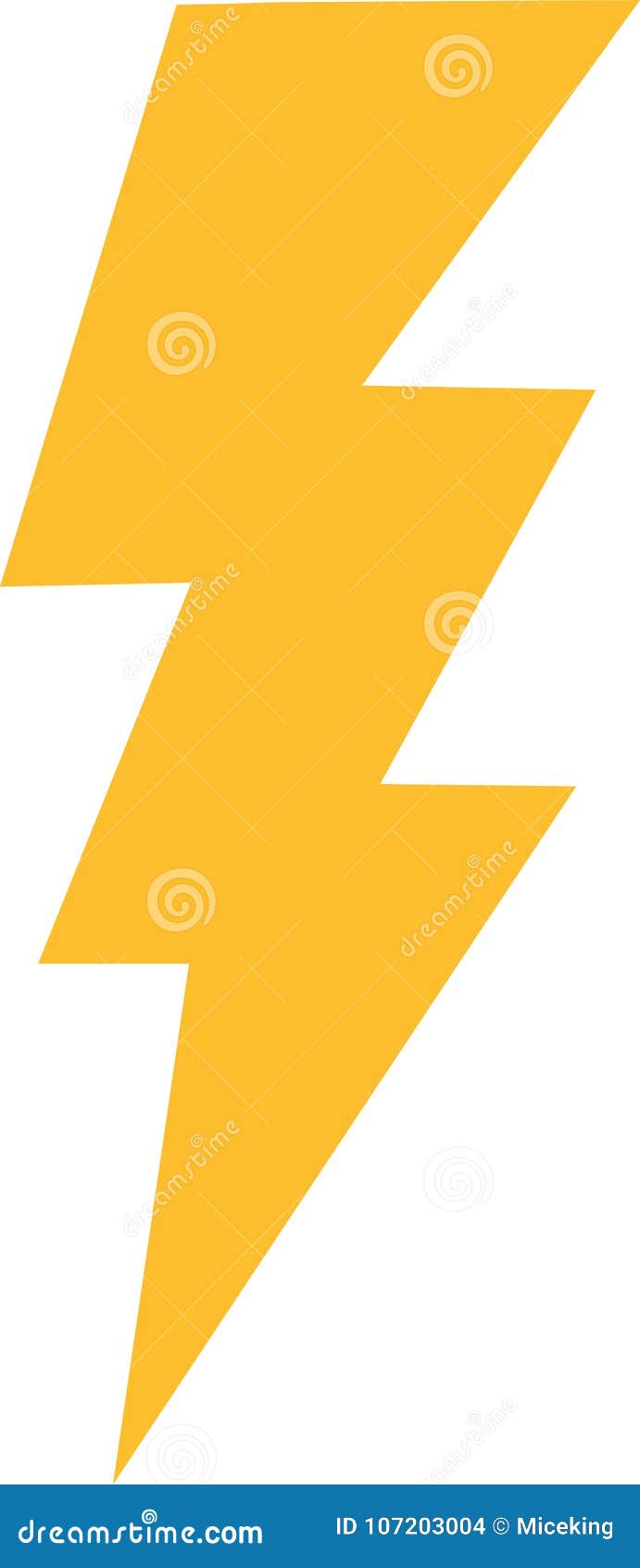 Fat bolt icon stock vector. Illustration of weather - 107203004
