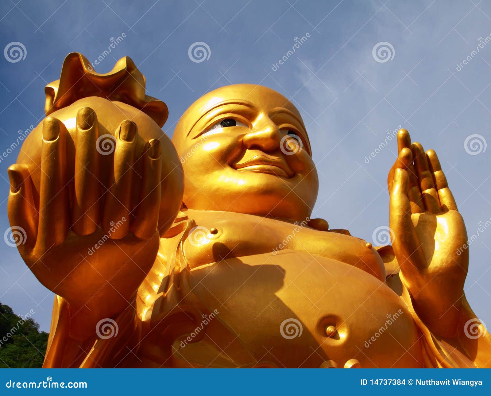Fat Buddha ,Buddha Smiling. Stock Photo - Image of essence, nirvana ...