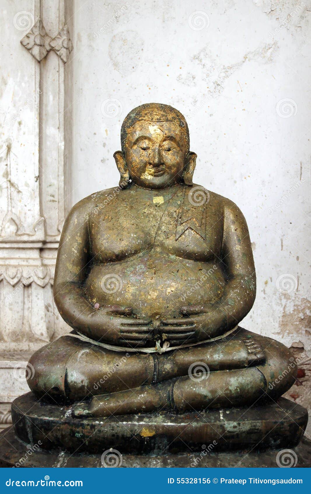 Fat buddha statue stock photo. Image of ancient, abstract - 55328156