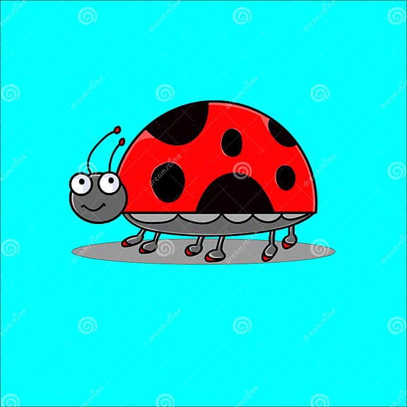 Fat Bug Vector Illustration Cute Character Stock Vector - Illustration ...