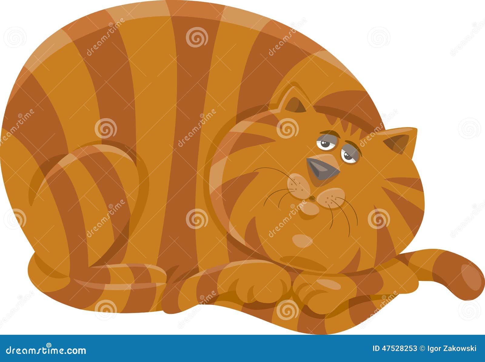 Fat Cat Character Cartoon Illustration Stock Vector - Illustration of ...