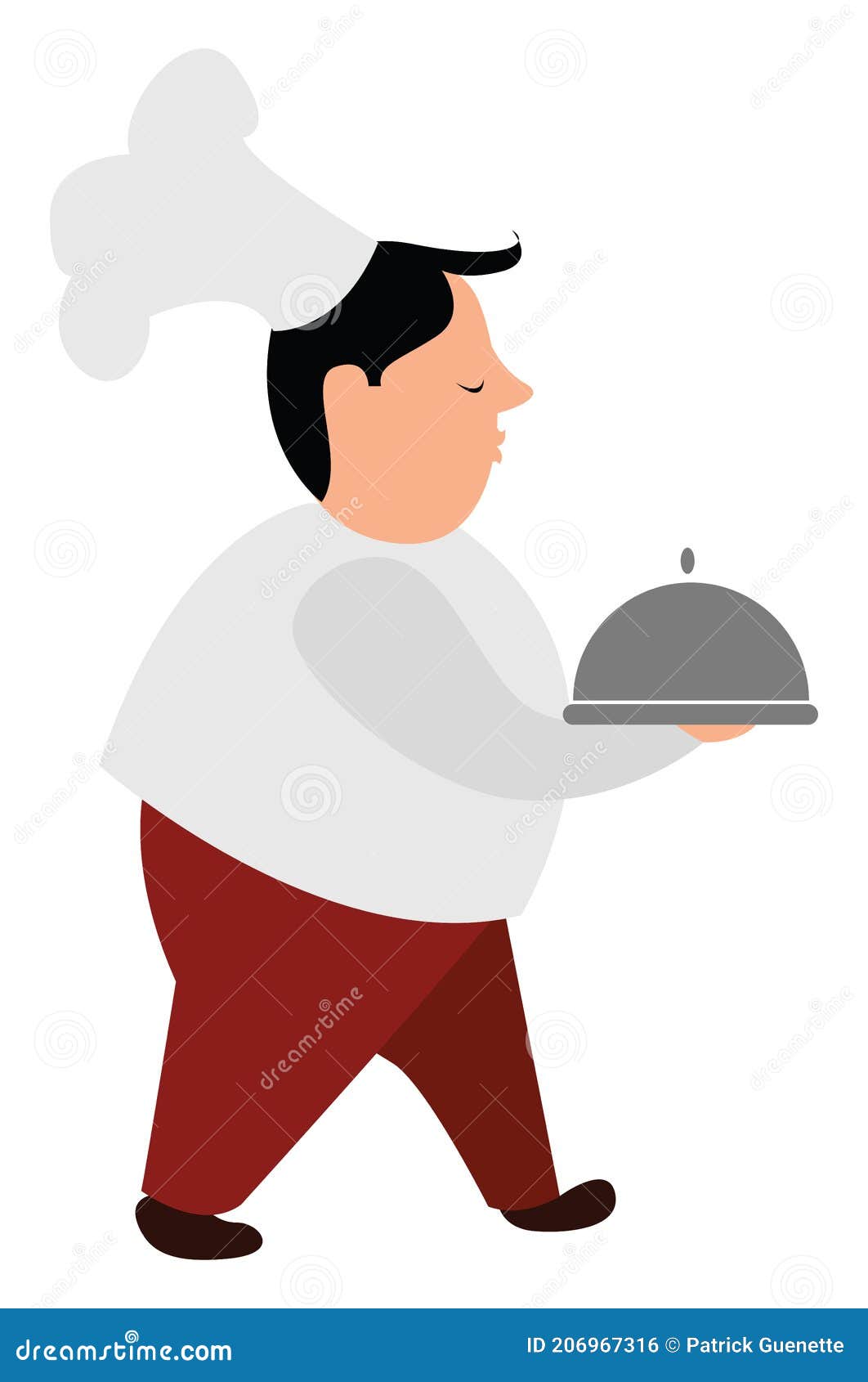 Fat Cook, Illustration, Vector Stock Vector - Illustration of cook ...