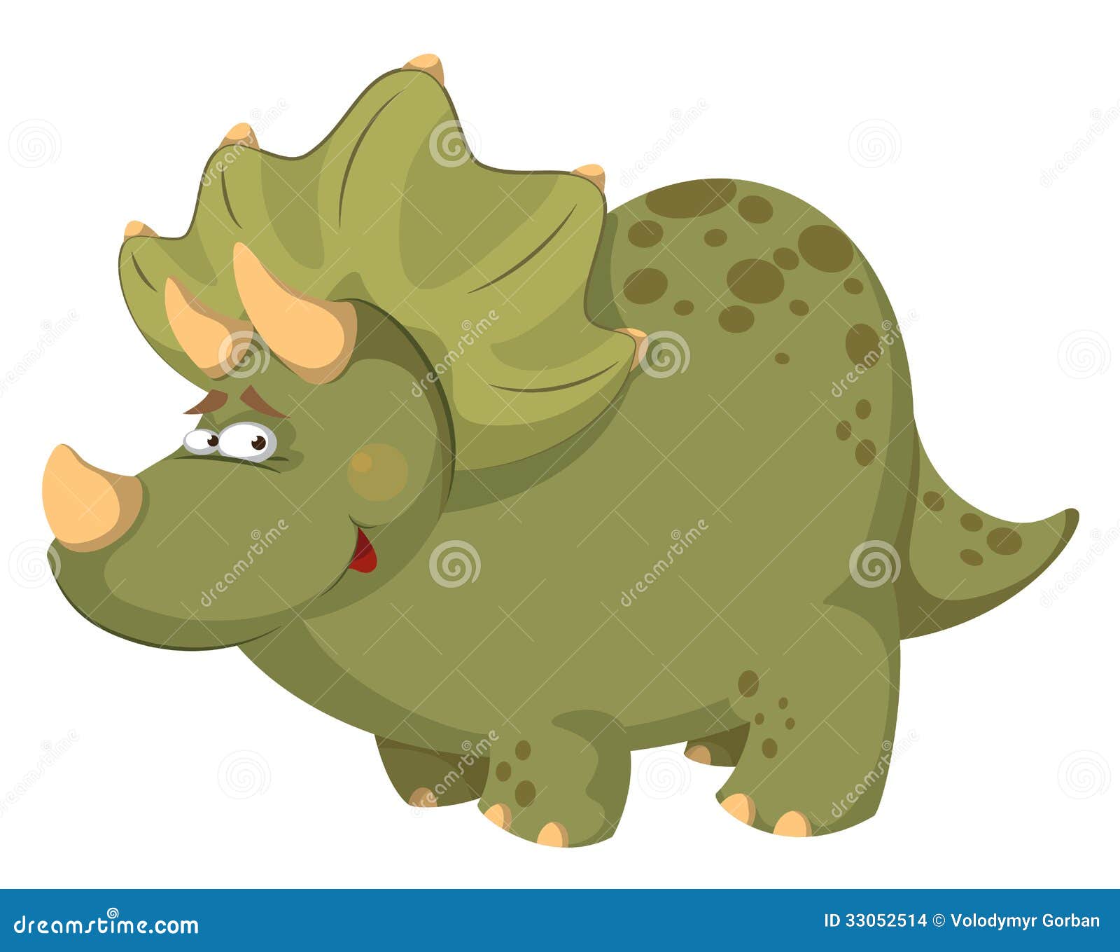 Fat dinosaur stock vector. Illustration of funny, dinosaur - 33052514
