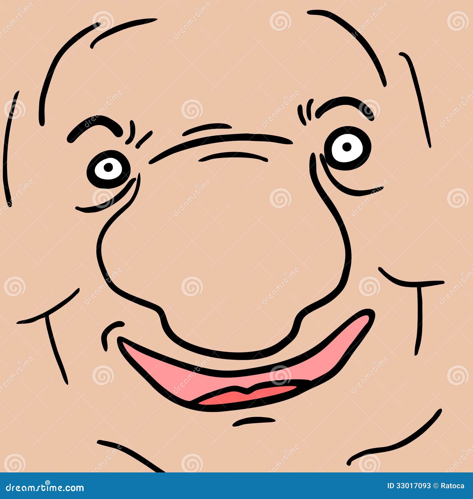 Fat face stock vector. Illustration of show, head, sticker - 33017093