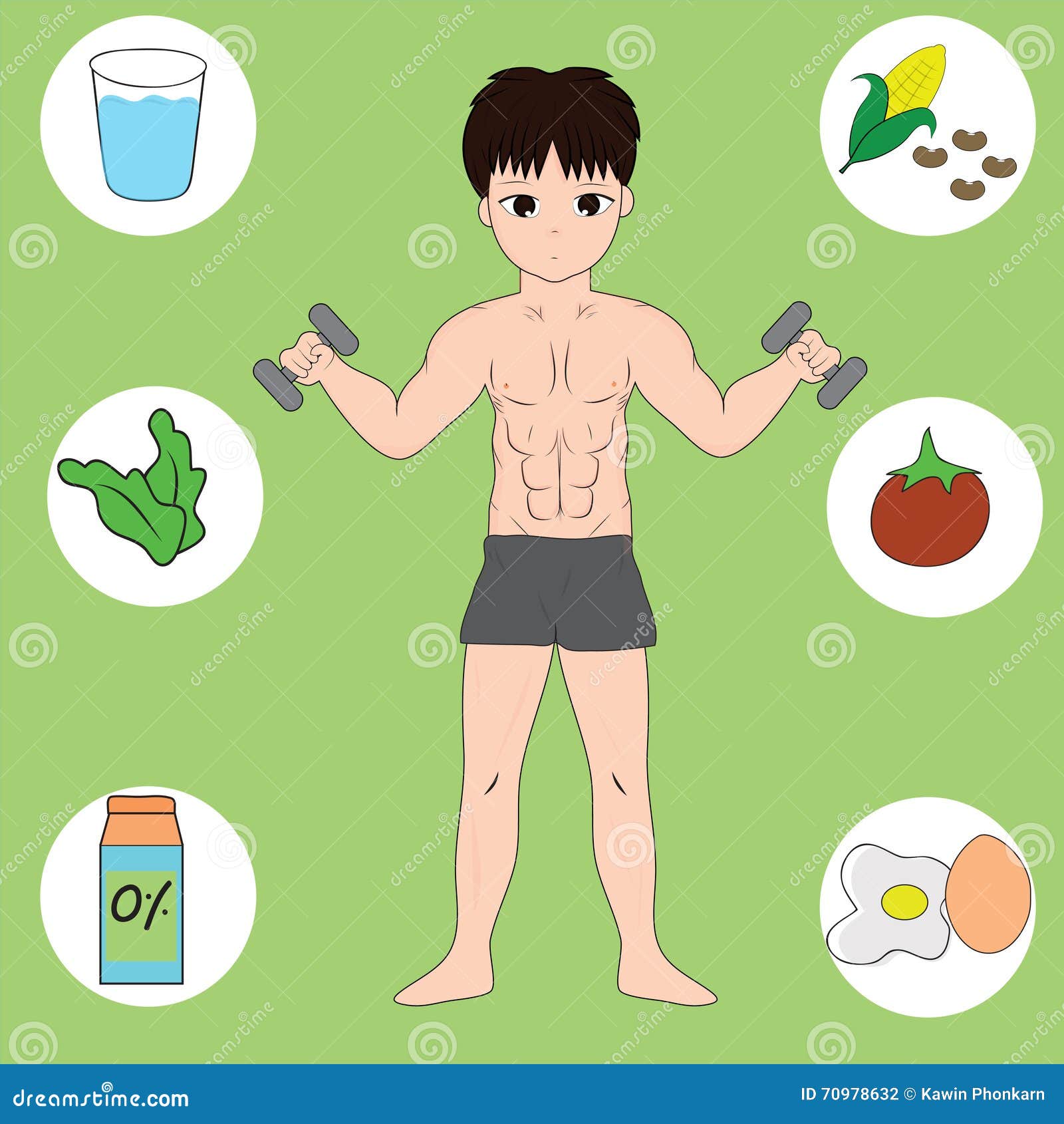 Fat and Fit stock vector. Illustration of conceptual - 70978632