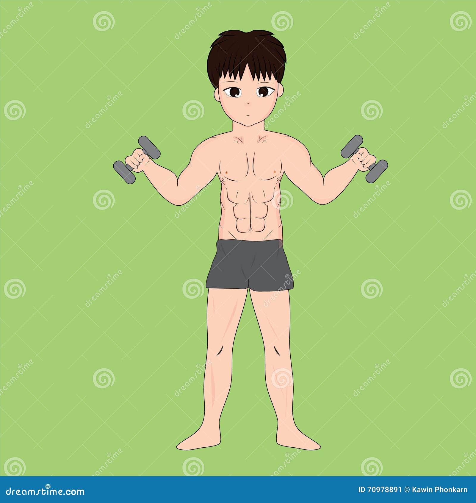 Fat and Fit stock vector. Illustration of body, overweight - 70978891