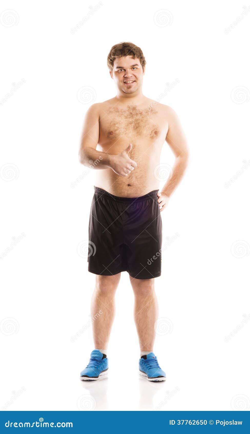 Fat fitness man stock photo. Image of nutrition, body - 37762650