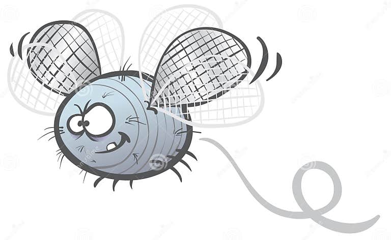 Fat fly stock vector. Illustration of clip, cartoon, design - 22341559