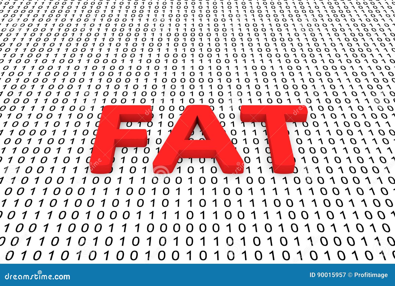 FAT stock illustration. Illustration of tech, data, render - 90015957