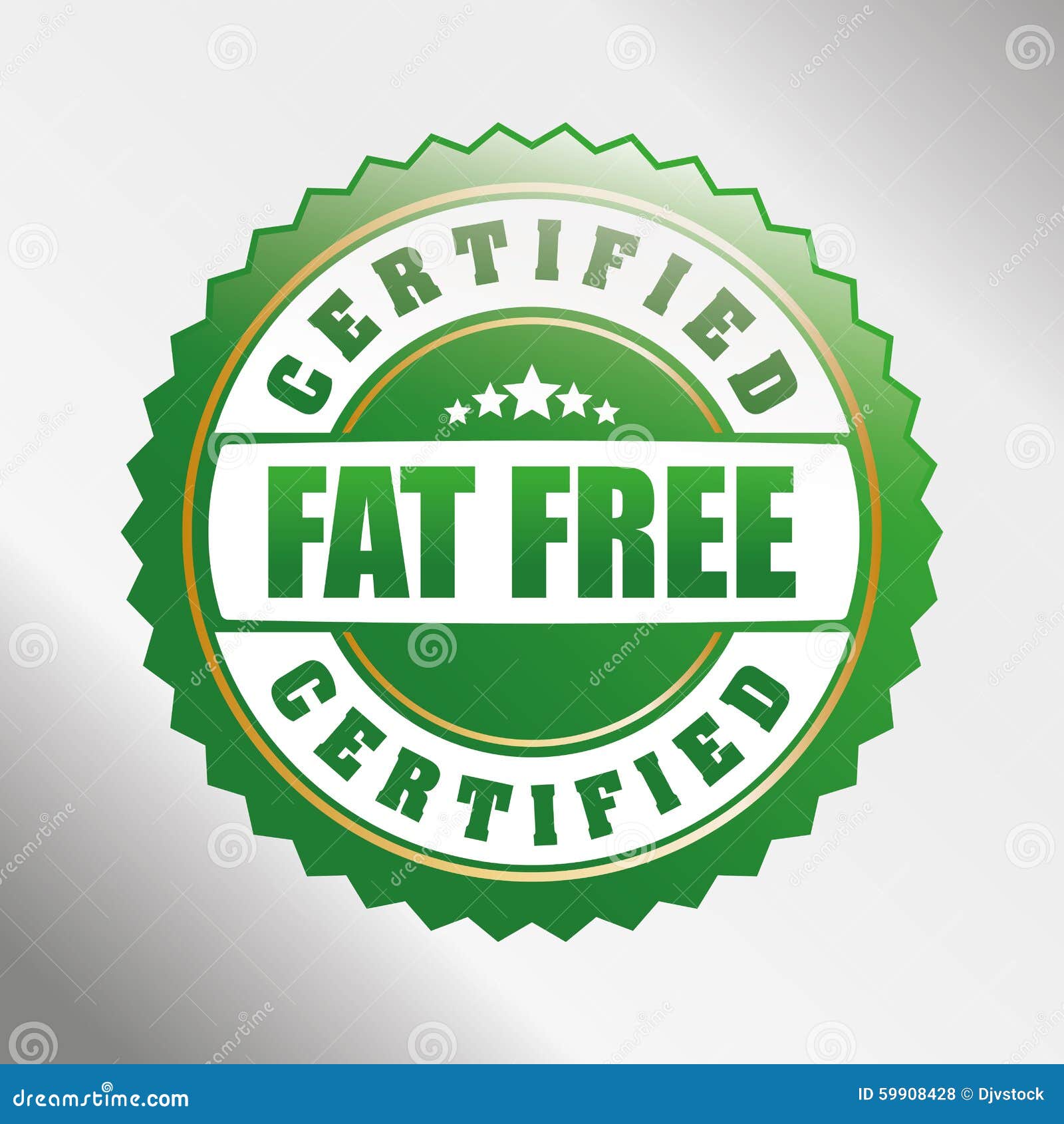 Fat free design. stock illustration. Illustration of label - 59908428