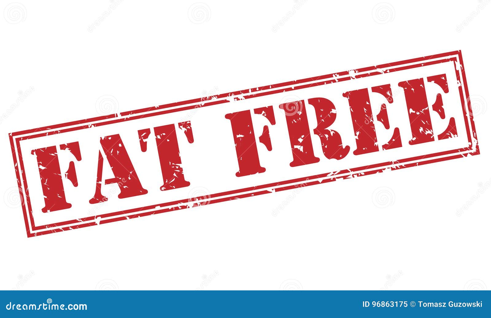 Fat free red stamp stock illustration. Illustration of label - 96863175