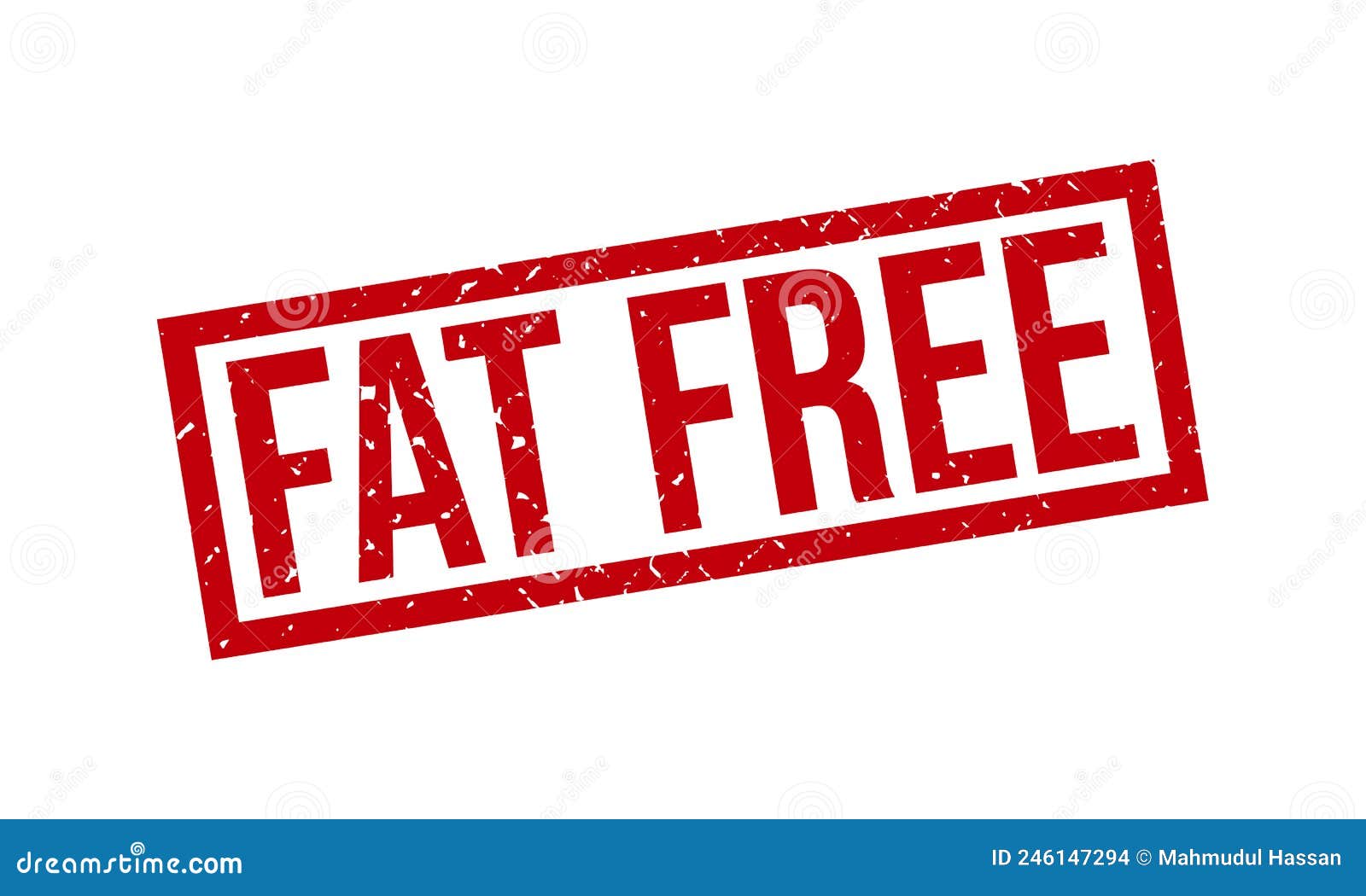 Fat Free Stamp Seal Vector Illustration Stock Vector - Illustration of ...